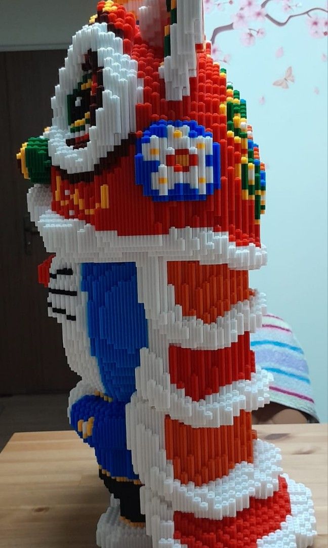 Ready built - Doraemon Lion Dance Building Block, Hobbies & Toys, Toys ...