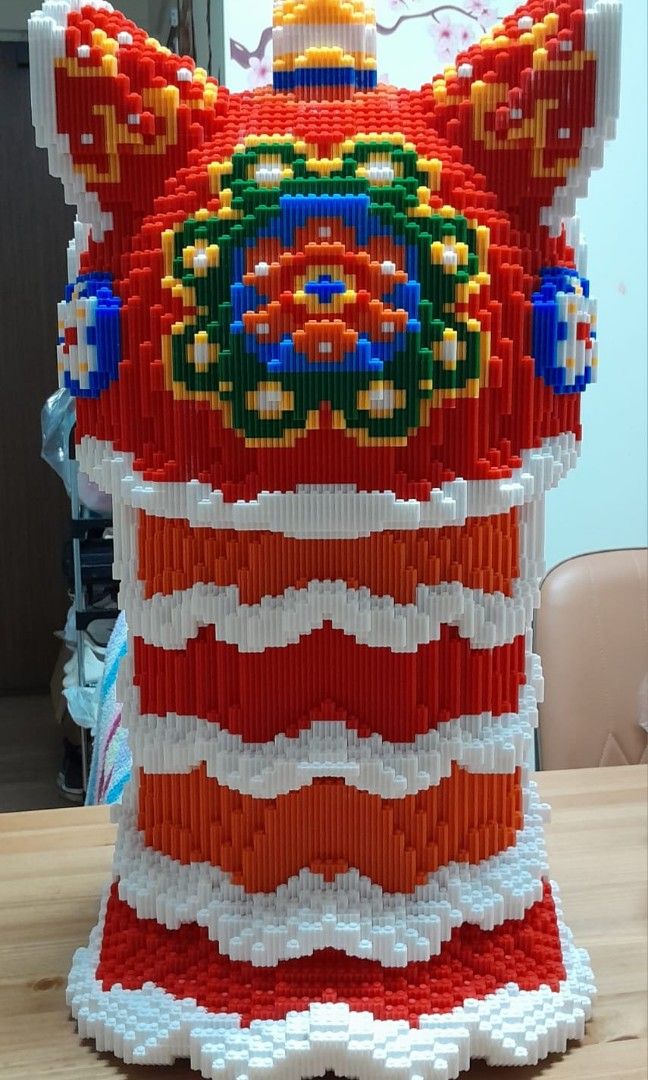 Ready built - Doraemon Lion Dance Building Block, Hobbies & Toys, Toys ...