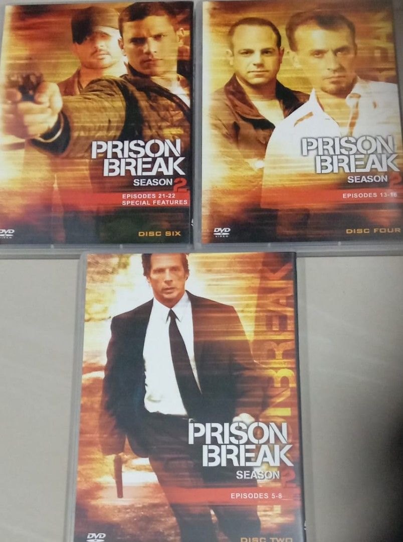Dvd Prison Break Complete Season 2, Hobbies & Toys, Music & Media, CDs & DVDs on Carousell