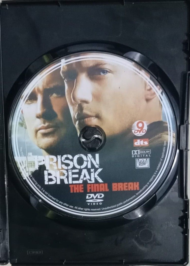 Dvd Prison Break Season 5 The Final Break, Hobbies & Toys, Music ...