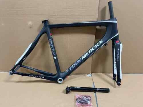 EDDY MERCKX FRAME CARBON EMX-1 SLO W FORK stdsp-stdbb black grey 48 RIM ...