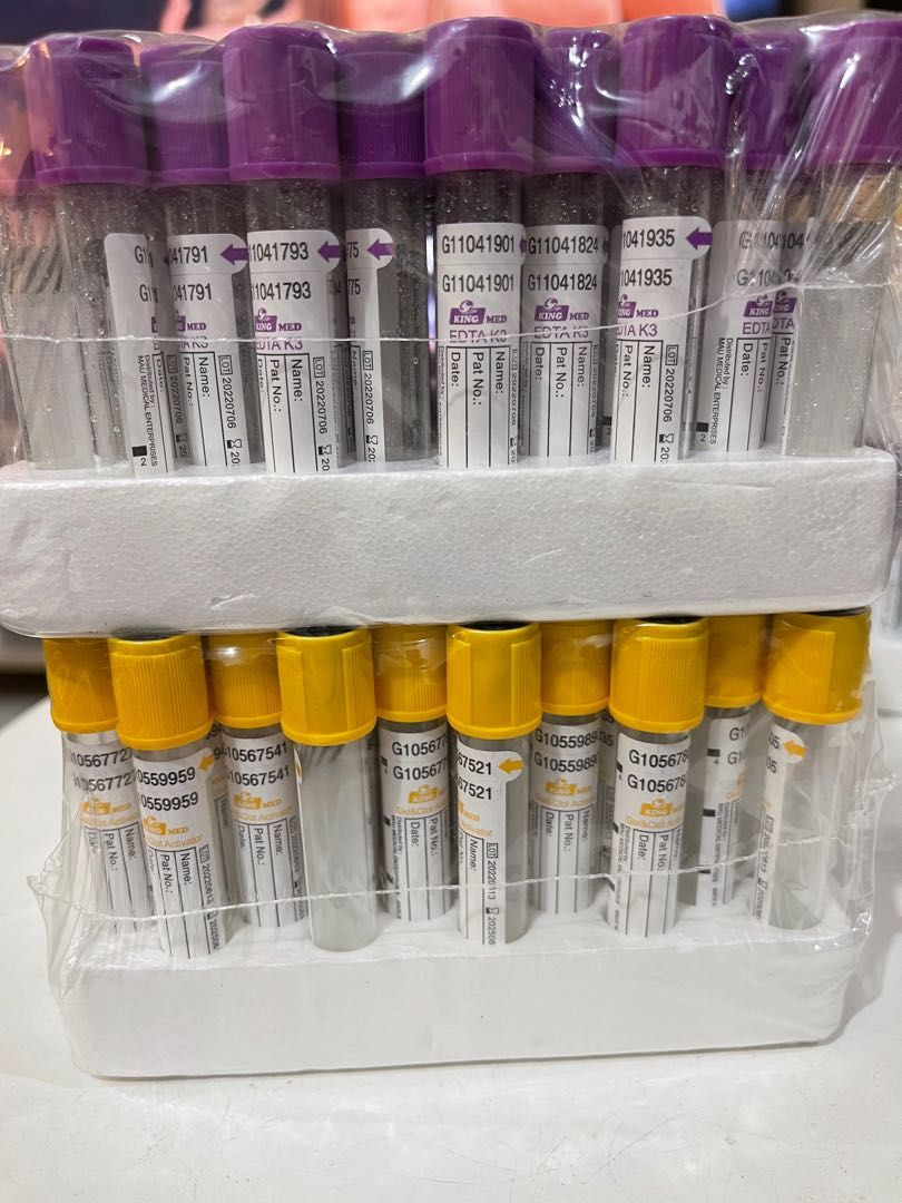 EDTA/Gel&Clot Activator Blood Collection Vacuum Tubes (Phleb kit ...