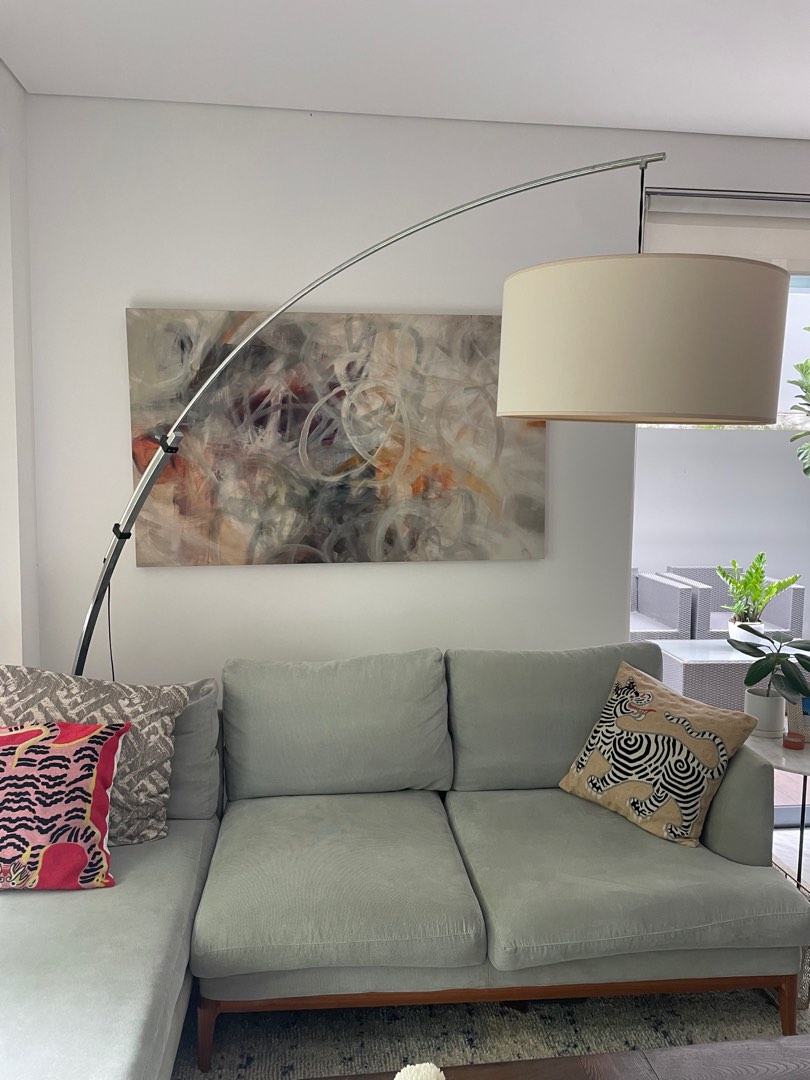 Elegant, Modern Arc Shaped Lamp, Furniture & Home Living, Lighting ...