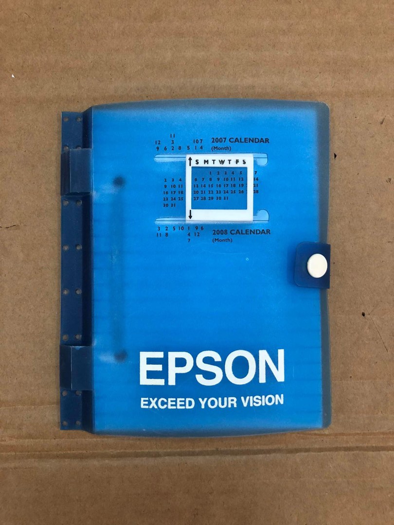 Epson Note Book Plastic Cover Button Lock Journal Diary Book Writing ...