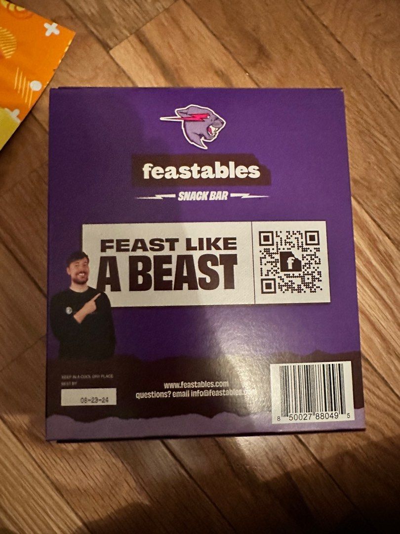 Feastables Snack Bar - Choc Chip / Double Choc Chip, Health & Nutrition ...