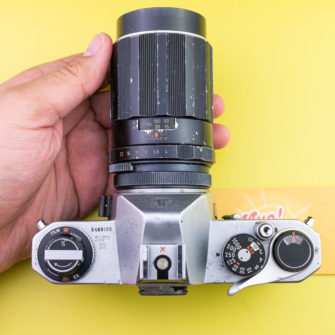 (FILM CAMERA) Asahi Pentax Spotmatic SP II with 150mm F4 SLR ...