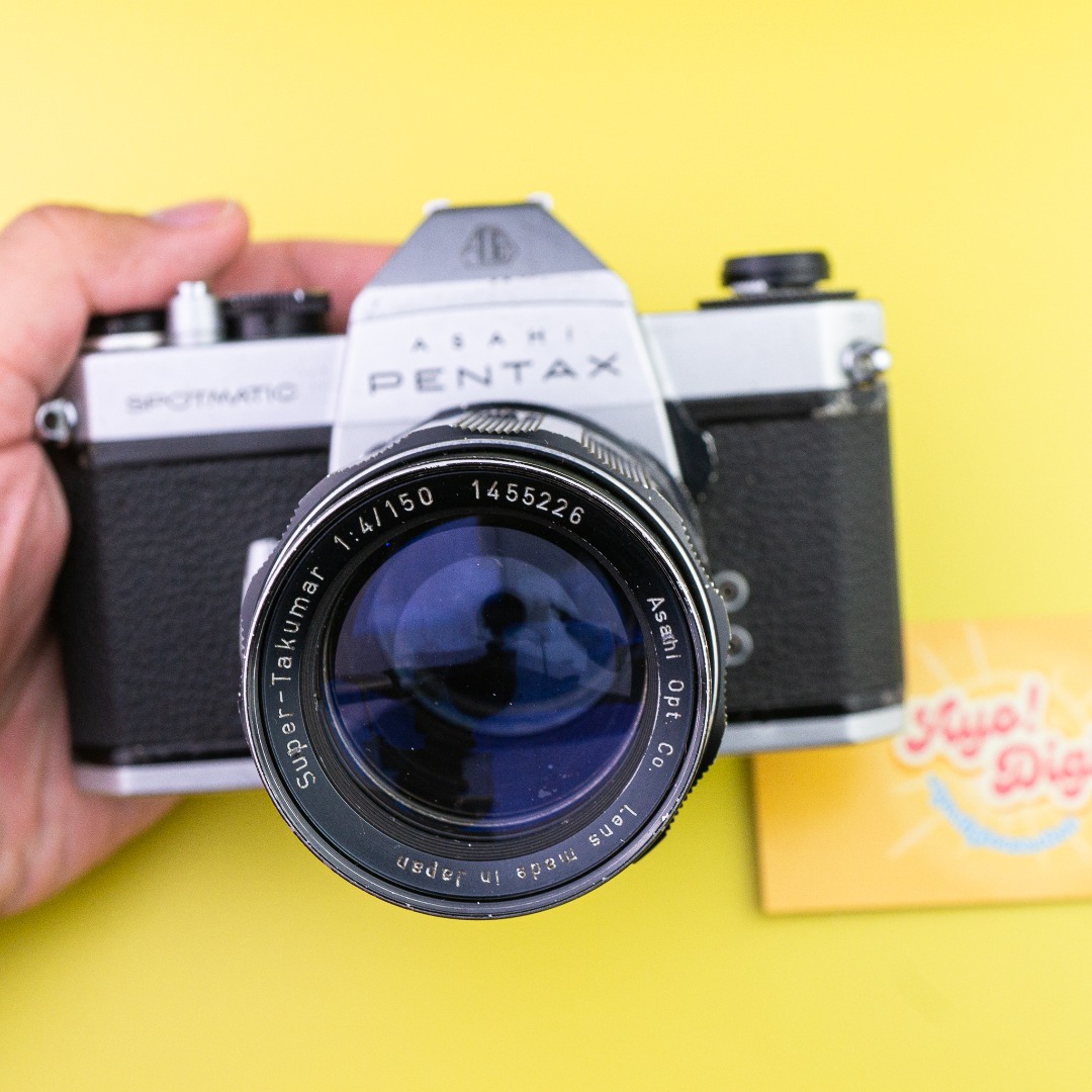 (FILM CAMERA) Asahi Pentax Spotmatic SP II with 150mm F4 SLR ...