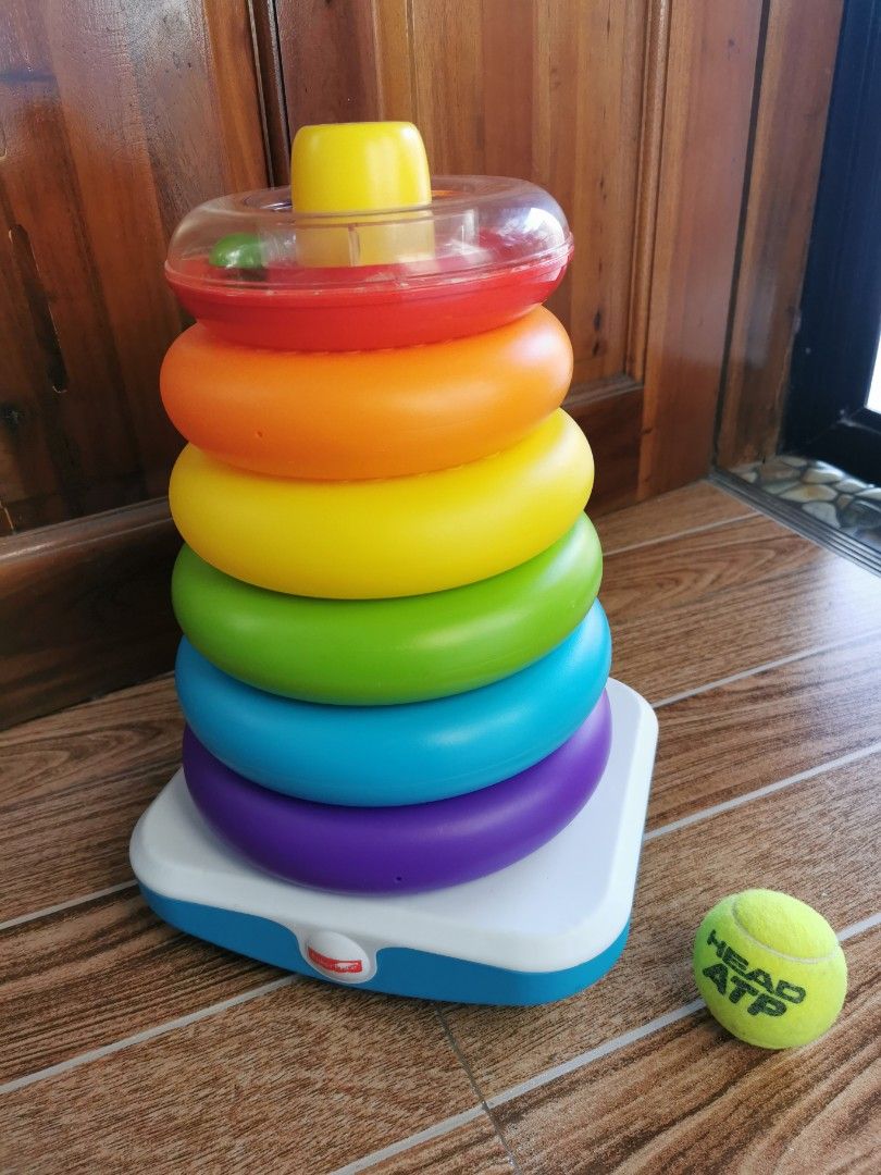 Fisher Price Giant Rock-a-Stack Baby Toy, Babies & Kids, Infant ...