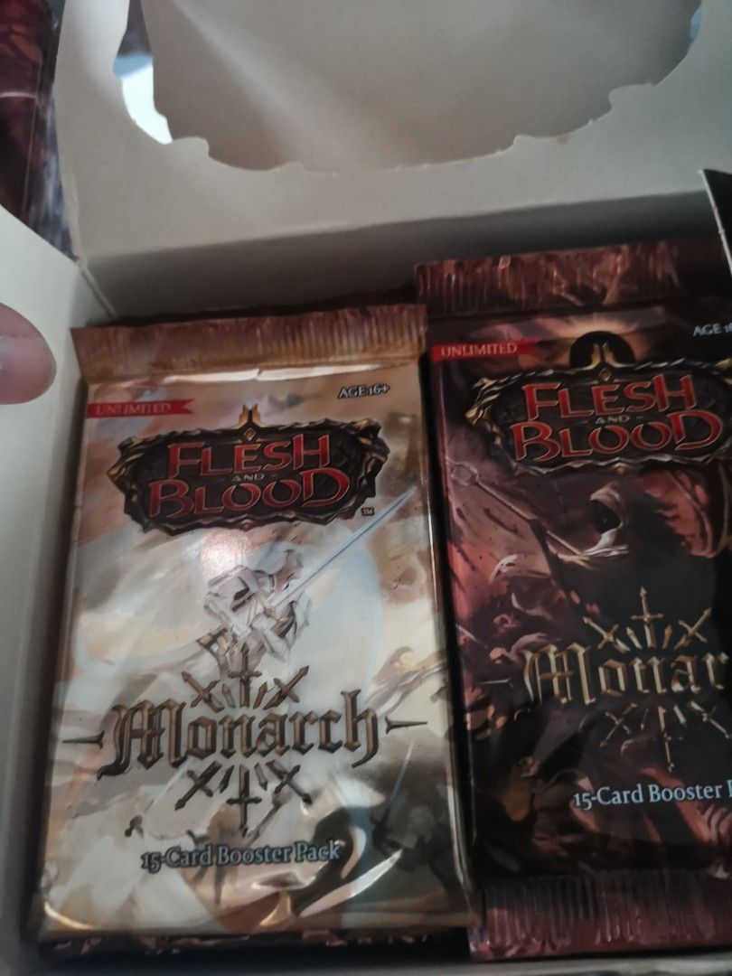 Flesh and blood monarch booster packs, Hobbies & Toys, Toys & Games on ...