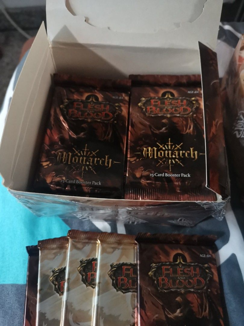 Flesh and blood monarch booster packs, Hobbies & Toys, Toys & Games on ...