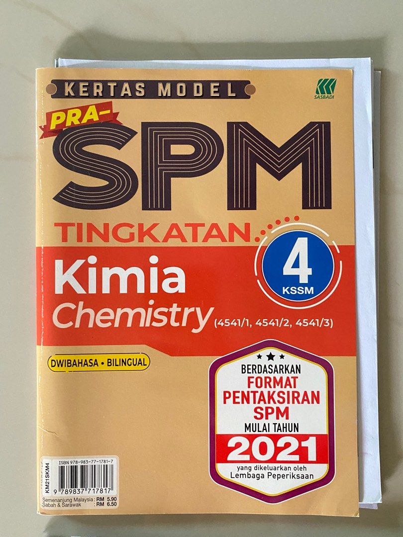 Form 4 KSSM CHEMISTRY Workbooks WITH ANSWERS, Hobbies & Toys, Books ...