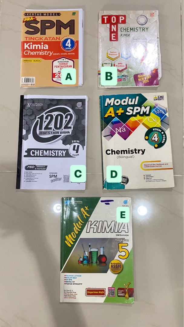 Form 4 KSSM CHEMISTRY Workbooks WITH ANSWERS, Hobbies & Toys, Books ...