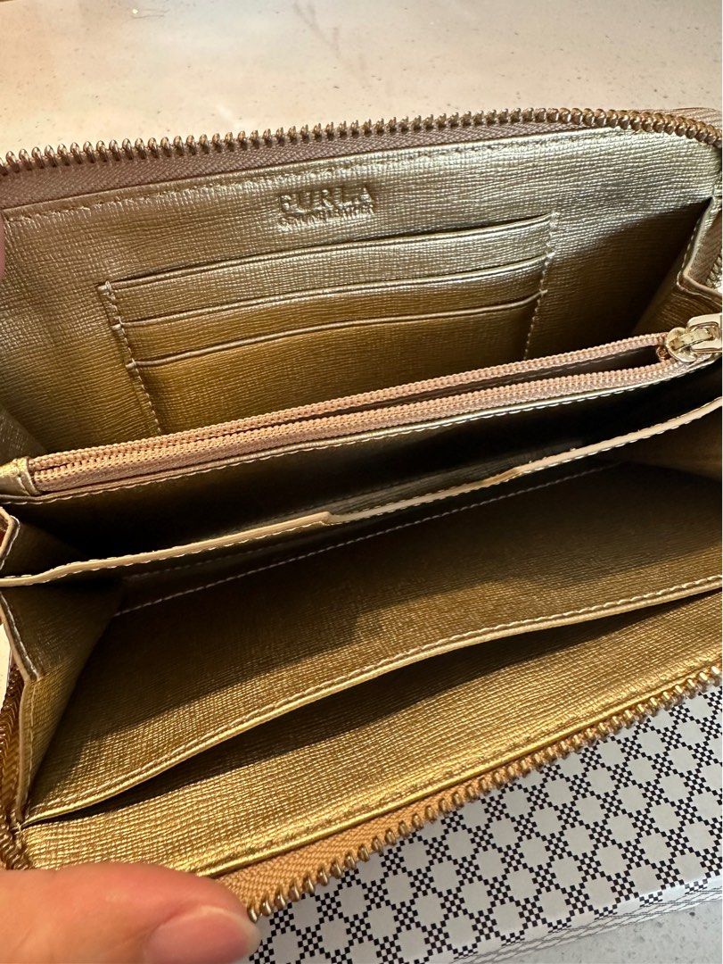 Furla Long Wallet (gold), Women's Fashion, Bags & Wallets, Wallets ...