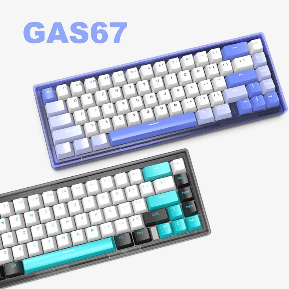 GAS67 Custom Mechanical Keyboard Wireless/Wired Gasket Mounted ...