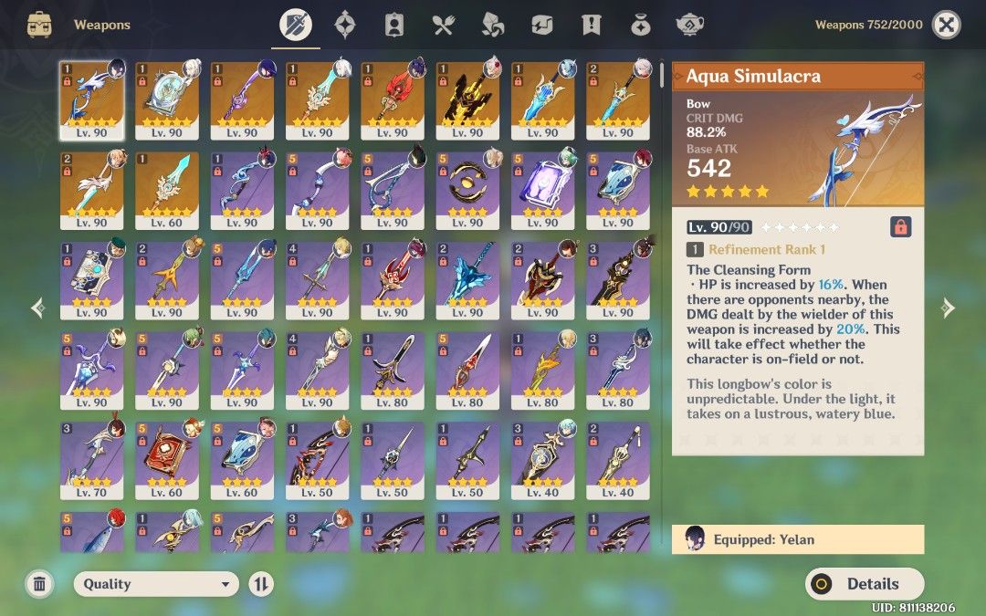 Genshin Impact AR60 EULA C6 + RAIDEN C2 [122 FATES READY] well-built ...