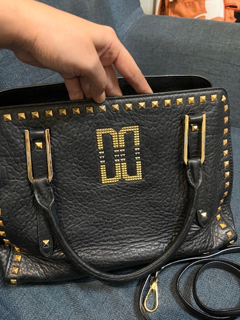 Genuine Leather Daks Black Two Way Bag, Women's Fashion, Bags & Wallets, Cross-body Bags on ...