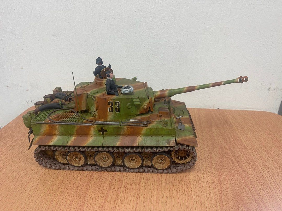 German Tiger tank with crew, Hobbies & Toys, Toys & Games on Carousell