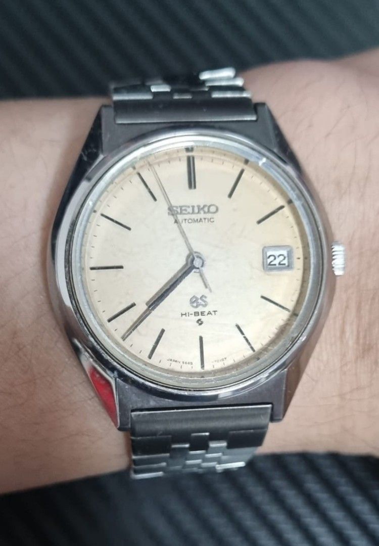 (GRAND SEIKO ) GS 36mm automatic with original steel bracelet - 56GS 5645 7010 - hi beat, Luxury ...