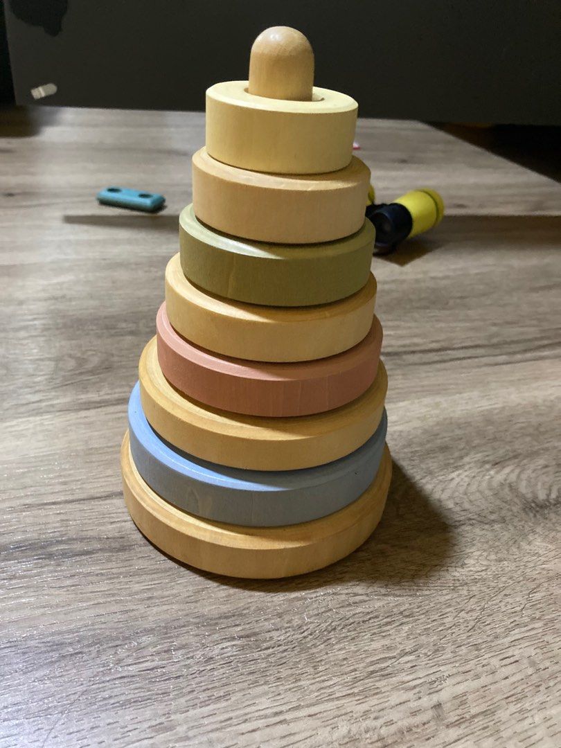 Raduga grez wooden stacker, Babies & Kids, Infant Playtime on Carousell