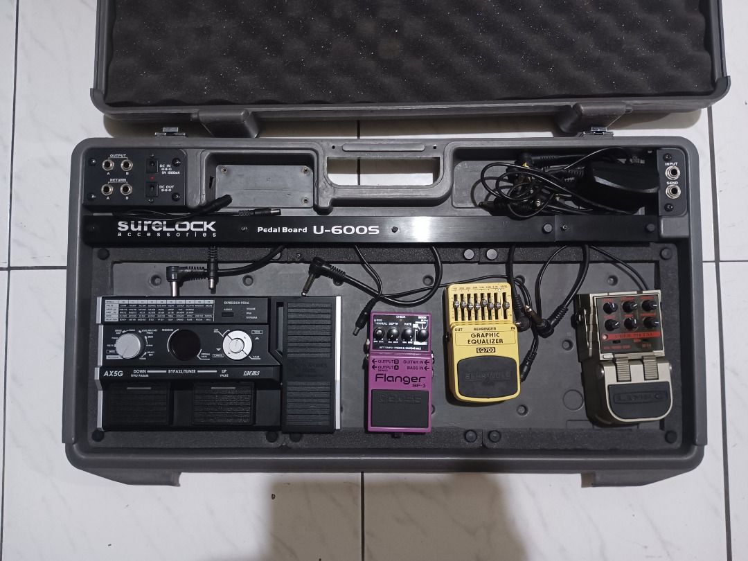 guitar effects korg ax5g boss bf3 flanger behringer eq700 line 6 uber ...