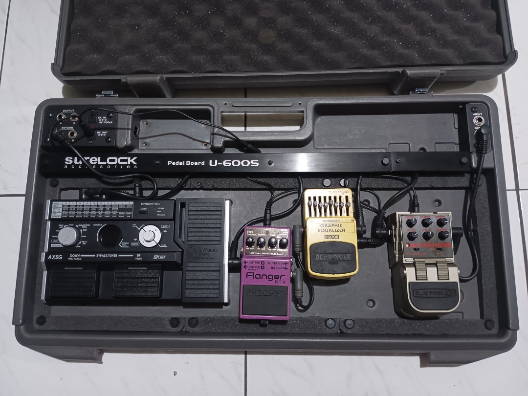 guitar effects korg ax5g boss bf3 flanger behringer eq700 line 6 uber ...