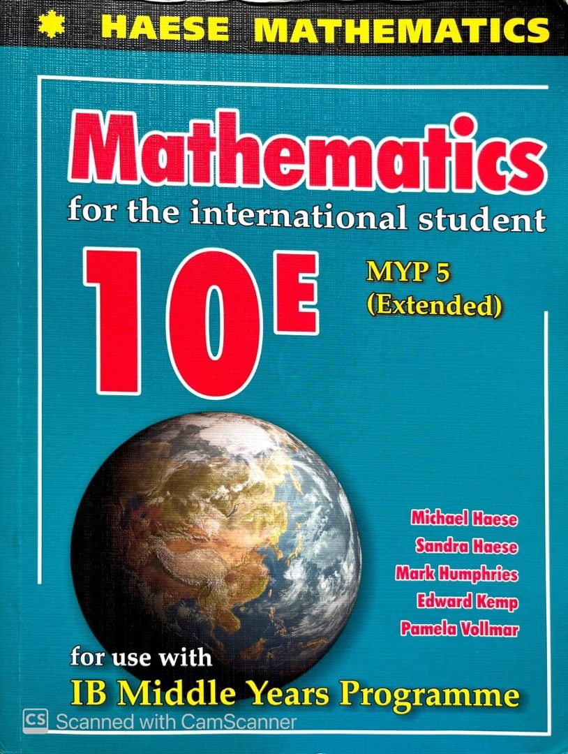 Haese Mathematics 10E MYP, Hobbies & Toys, Books & Magazines, Textbooks ...