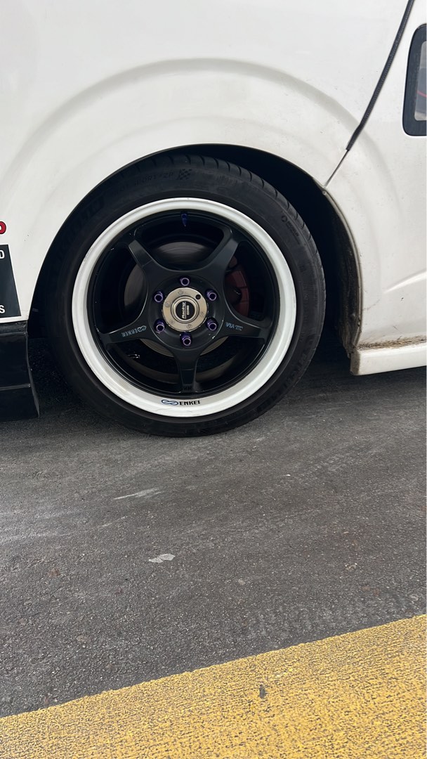 Hiace 18inch enkai rpo1, Car Accessories, Tyres & Rims on Carousell