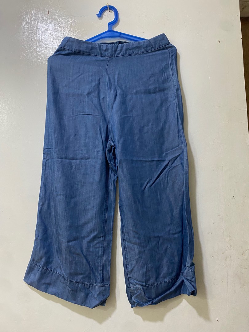 HighWaist Soft Denim Square Pants, Women's Fashion, Bottoms, Jeans on ...