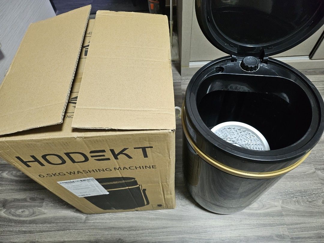 HODEKT 6.5kg MINI Washing Machine with Dryer Stainless Steel Drain ...