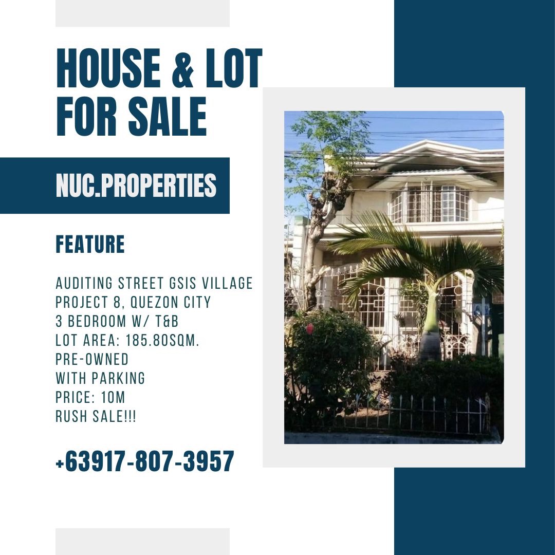 HOUSE AND LOT FOR SALE : GSIS VILLAGE RUSH SALE FOR ONLY 10M, Property ...