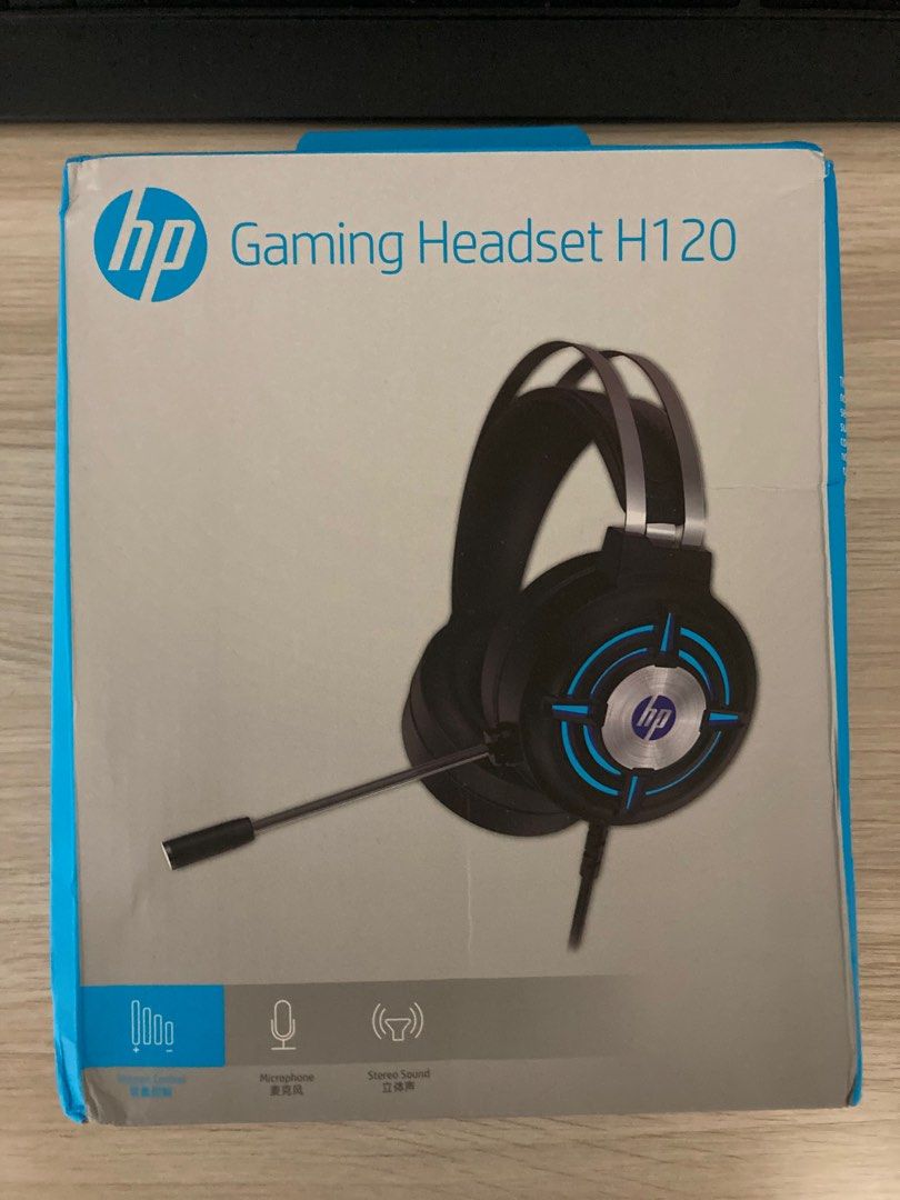 HP H120 Gaming Headset 電競耳機 網課 開會合用, 音響器材, 頭戴式/罩耳式耳機 - Carousell