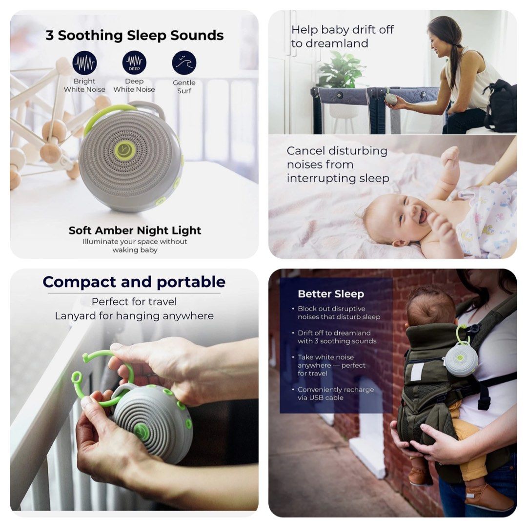 Hushh compact sound machine, Babies & Kids, Baby Monitors on Carousell