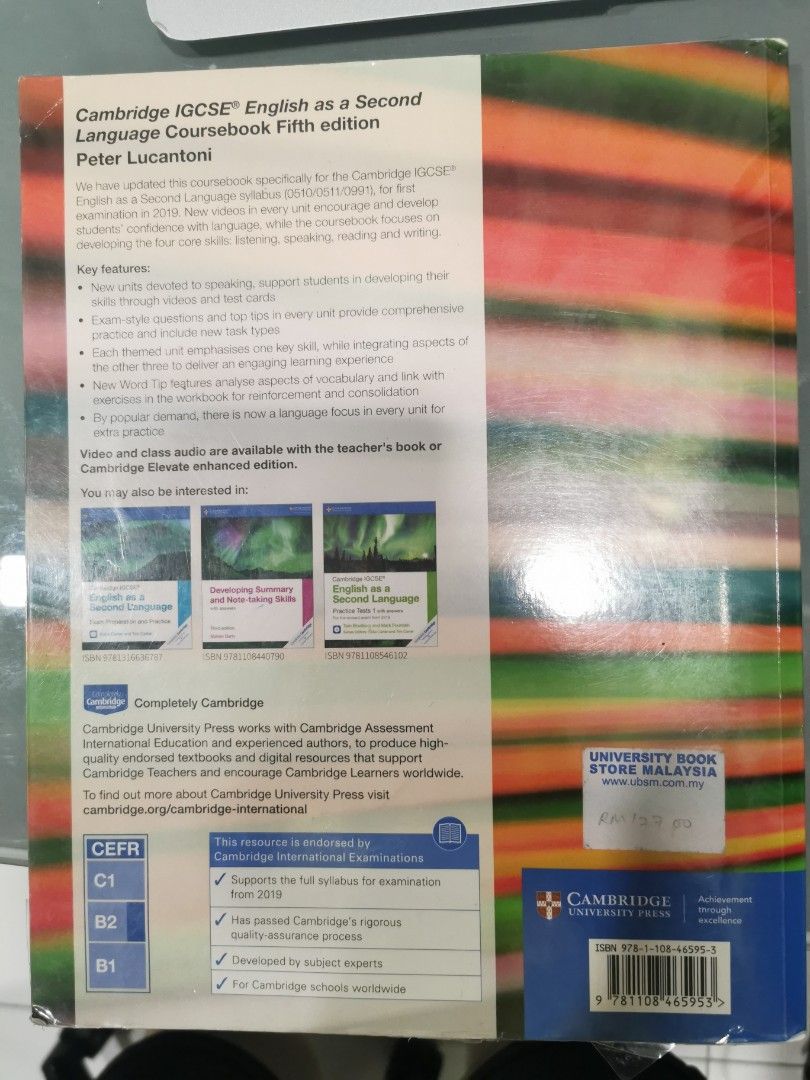 Igcse English Second Language Hobbies And Toys Books And Magazines Textbooks On Carousell