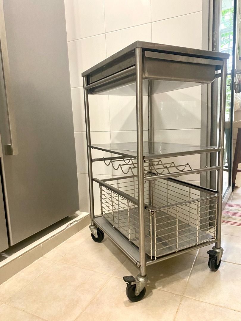 IKEA Kitchen Trolley Table, Furniture & Home Living, Furniture, Shelves ...