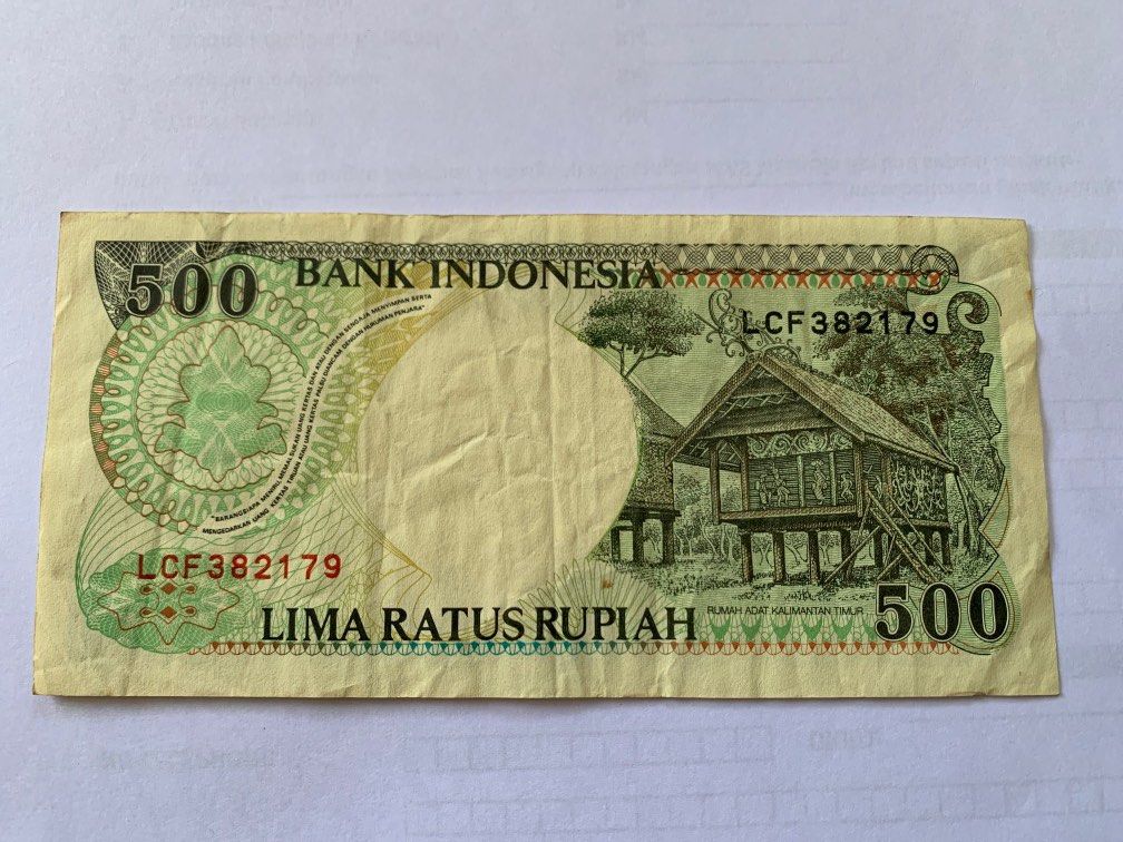 Indonesia 500 Rupiah 1992 Banknote, Hobbies & Toys, Collectibles ...