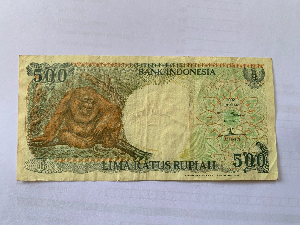 Indonesia 500 Rupiah 1992 Banknote, Hobbies & Toys, Collectibles ...