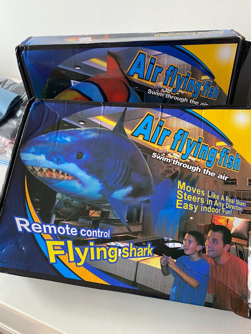 Inflatable remote control flying fish & shark, Hobbies & Toys, Toys ...