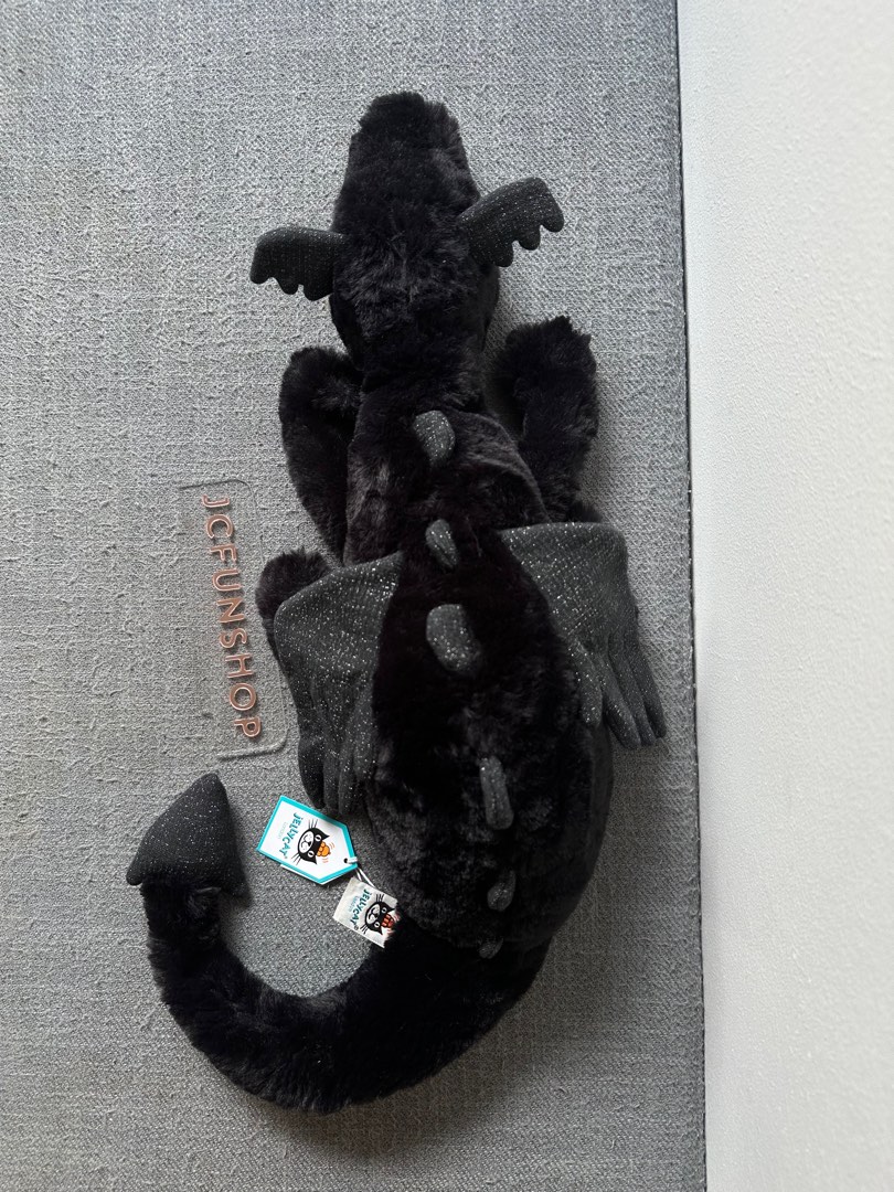 Jellycat Onyx Dragon 50cm Bnwt Hobbies And Toys Toys And Games On Carousell