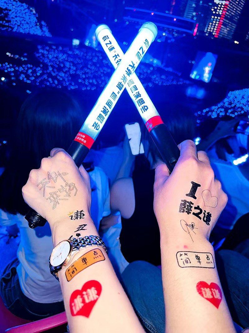 Joker Xue Stickers 薛之谦天外来物纹身贴纸1set6张不同, Everything Else on Carousell