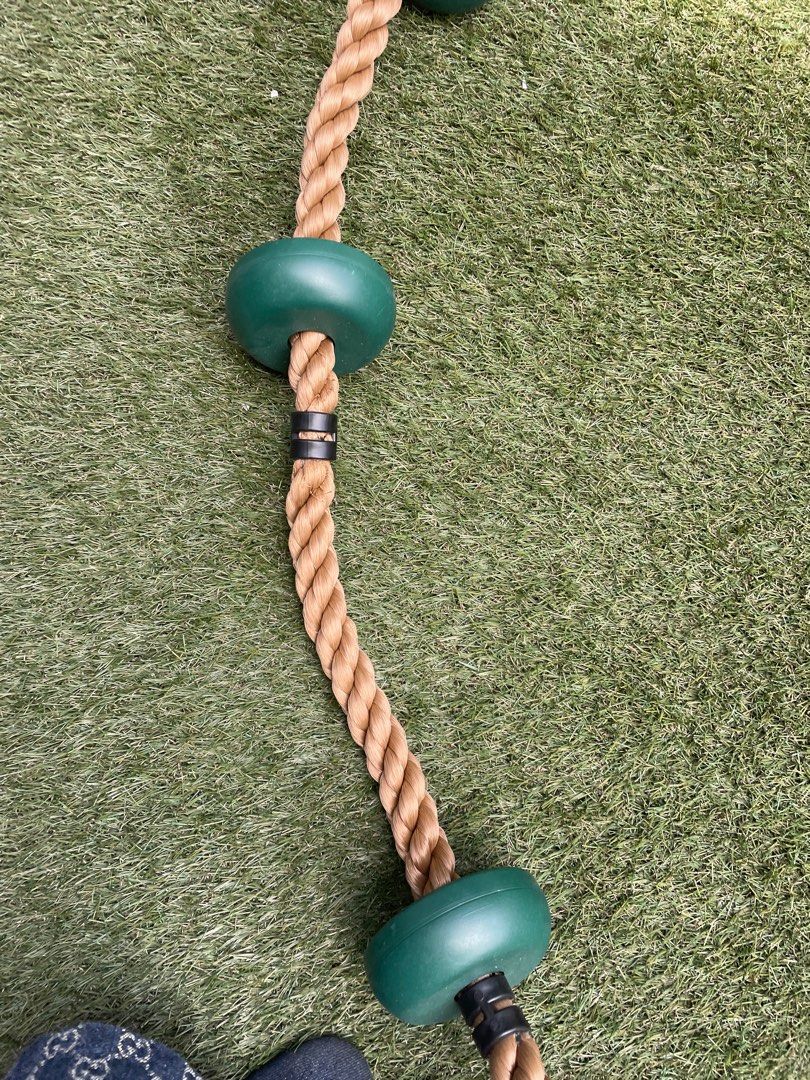 Juegoal Climbing Rope Swing with Platform and Disc Swing Set Rope ...