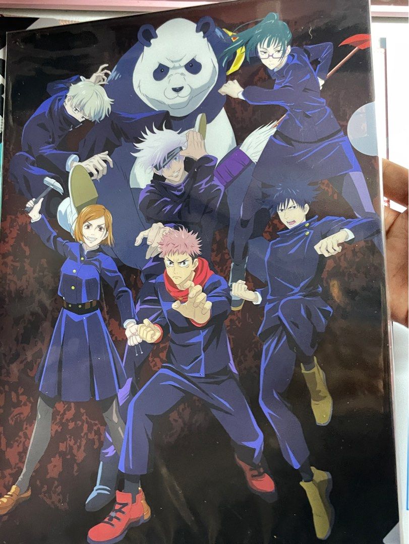 Jujutsu Kaisen Megumi Group Gojo Folders (Set 3pcs), Hobbies & Toys ...