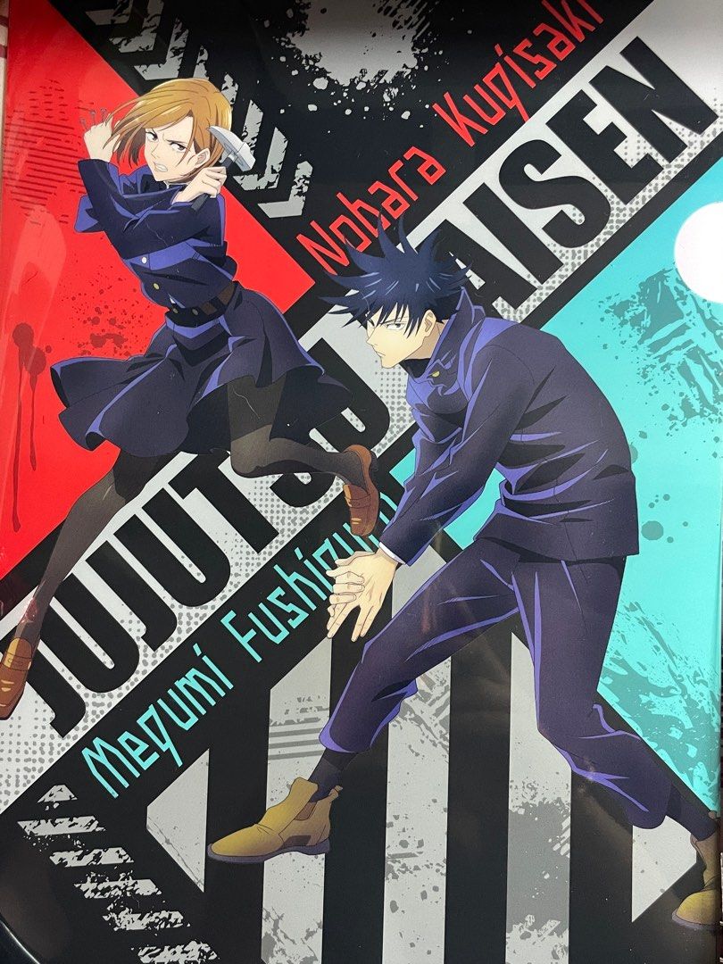 Jujutsu Kaisen Megumi Group Gojo Folders (Set 3pcs), Hobbies & Toys ...