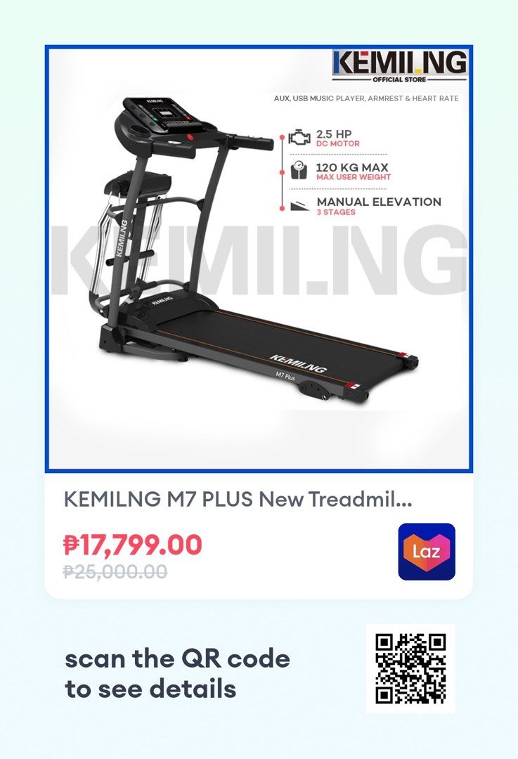 Kemiling Treadmill, Sports Equipment, Exercise & Fitness, Cardio ...