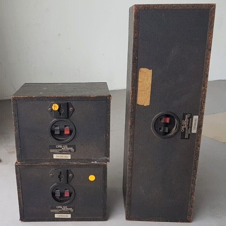 Kenwood Sound System, Professional set of 3 Speakers, 120 Watts, Model CRS-122, USA, 2-Way ...