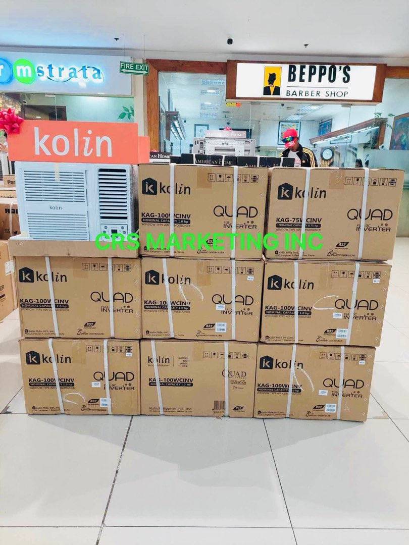 KOLIN WINDOW TYPE FULL DC INVERTER AIRCON KAG75WCINV KAG100WCINV ...