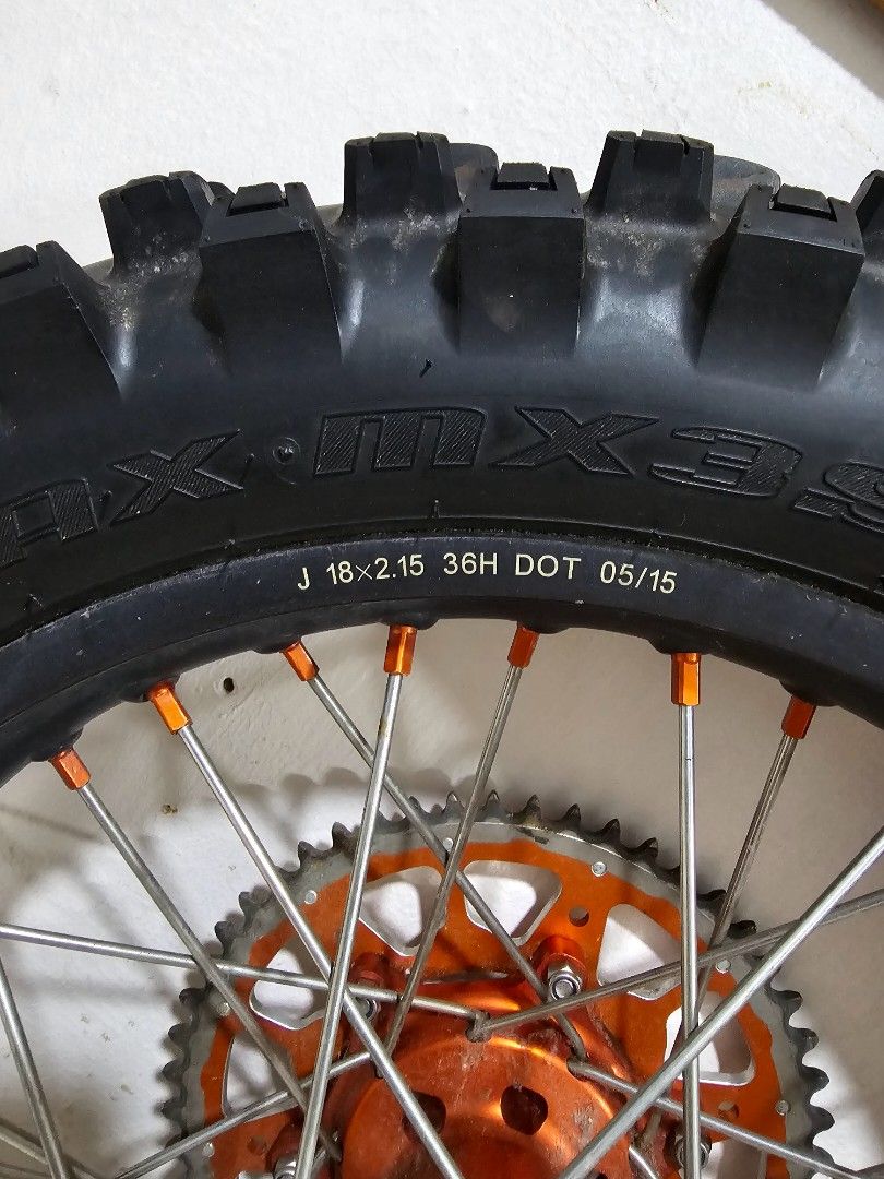 Ktm SM Pro Platinum 3 full set fron & rear tyres, Motorcycles ...