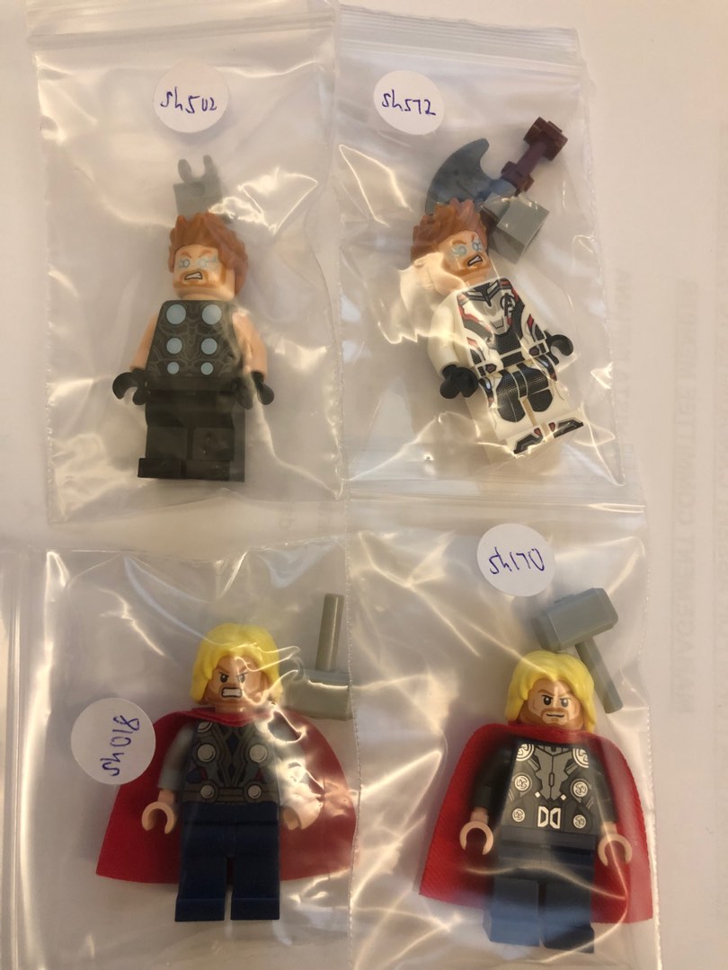 Lego sh018 sh170 sh502 sh572 thor, Hobbies & Toys, Toys & Games on ...