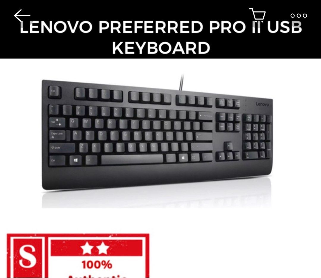 Lenovo Preferred Pro II USB Keyboard Computers Tech Parts Accessories Computer Keyboard