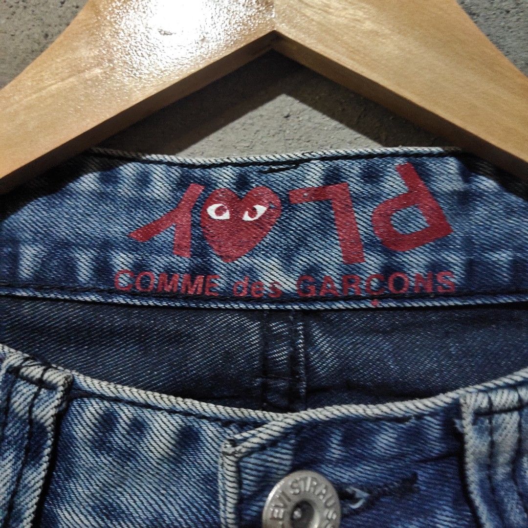 LEVI'S X CDG PLAY, Men's Fashion, Bottoms, Jeans on Carousell
