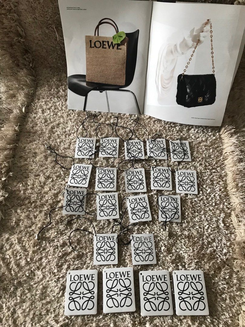 LOEWE TAG BRAND LABEL CARD BOOKLET NEW AUTHENTIC HARGA SATUAN YA PILIH ...